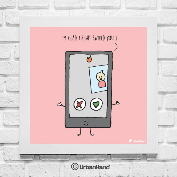 Right Swipe - Wall Art – UrbanHand